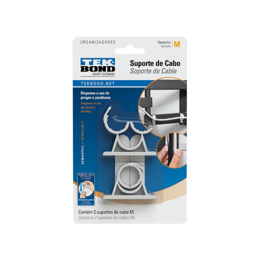 Soporte adhesivo para cable | Tekbond